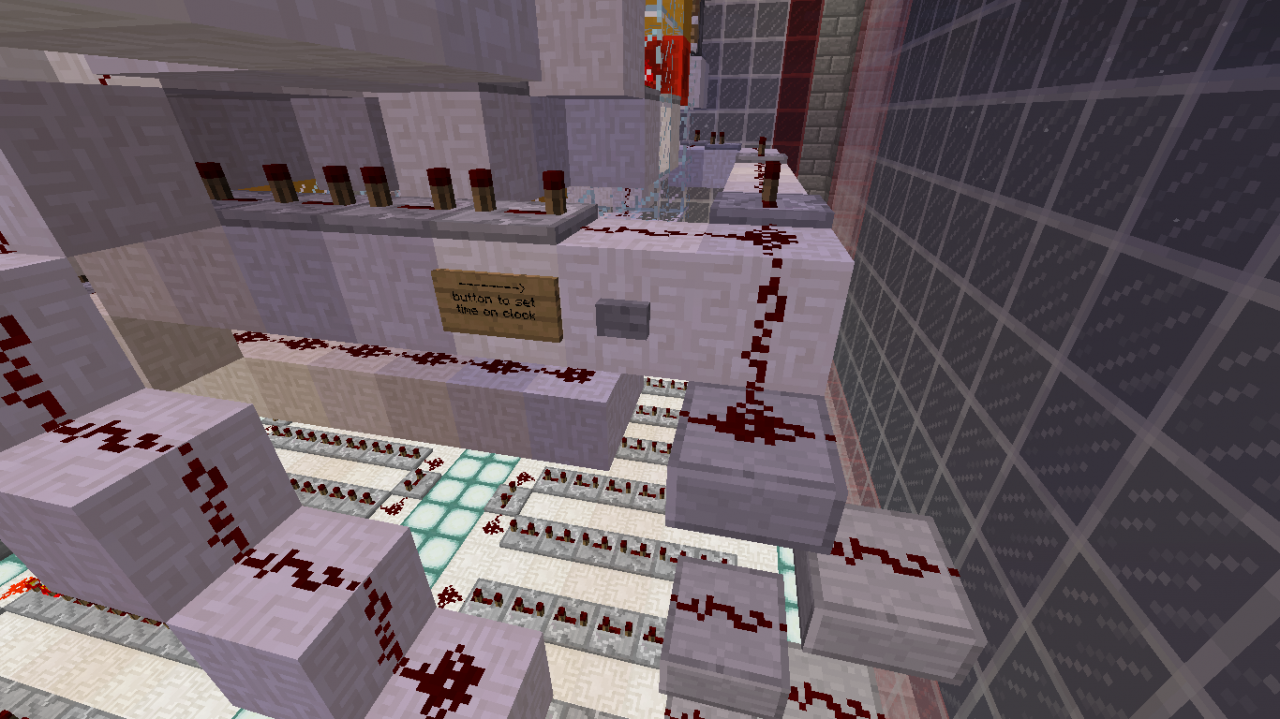 Redstone Analogue Clock Minecraft Map