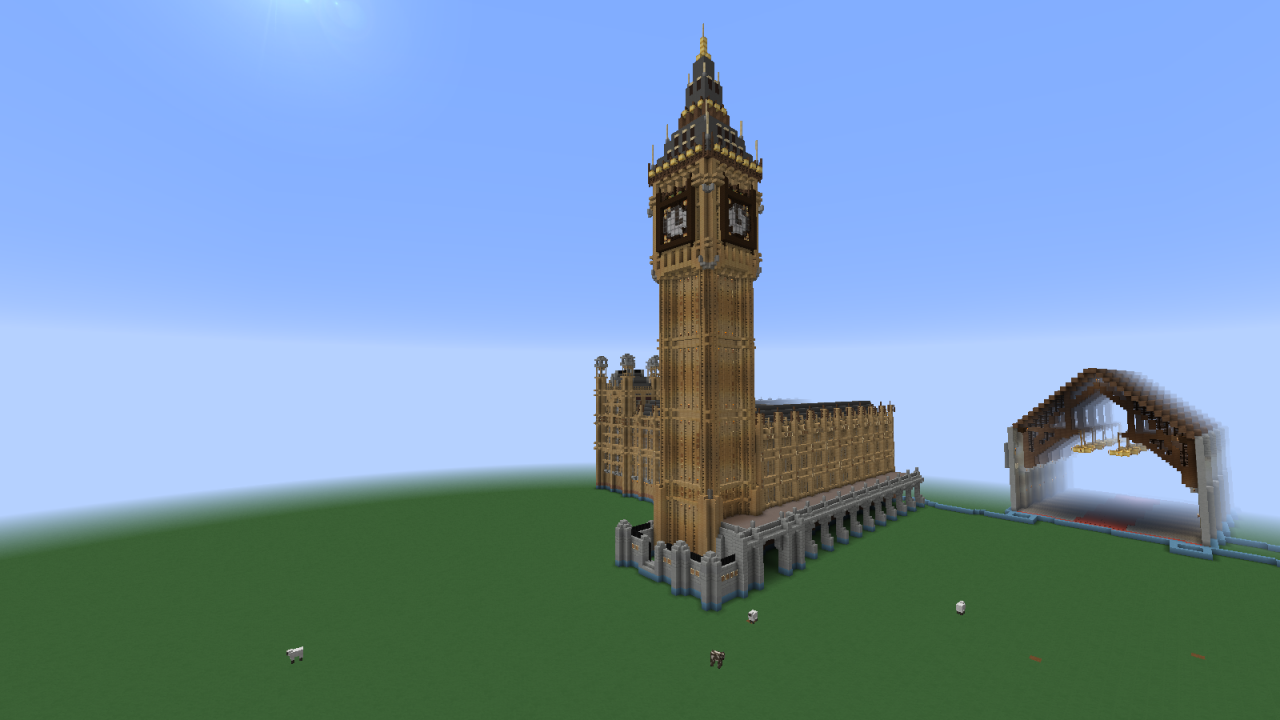 Palace of Westminster 1:1 scale Minecraft Map