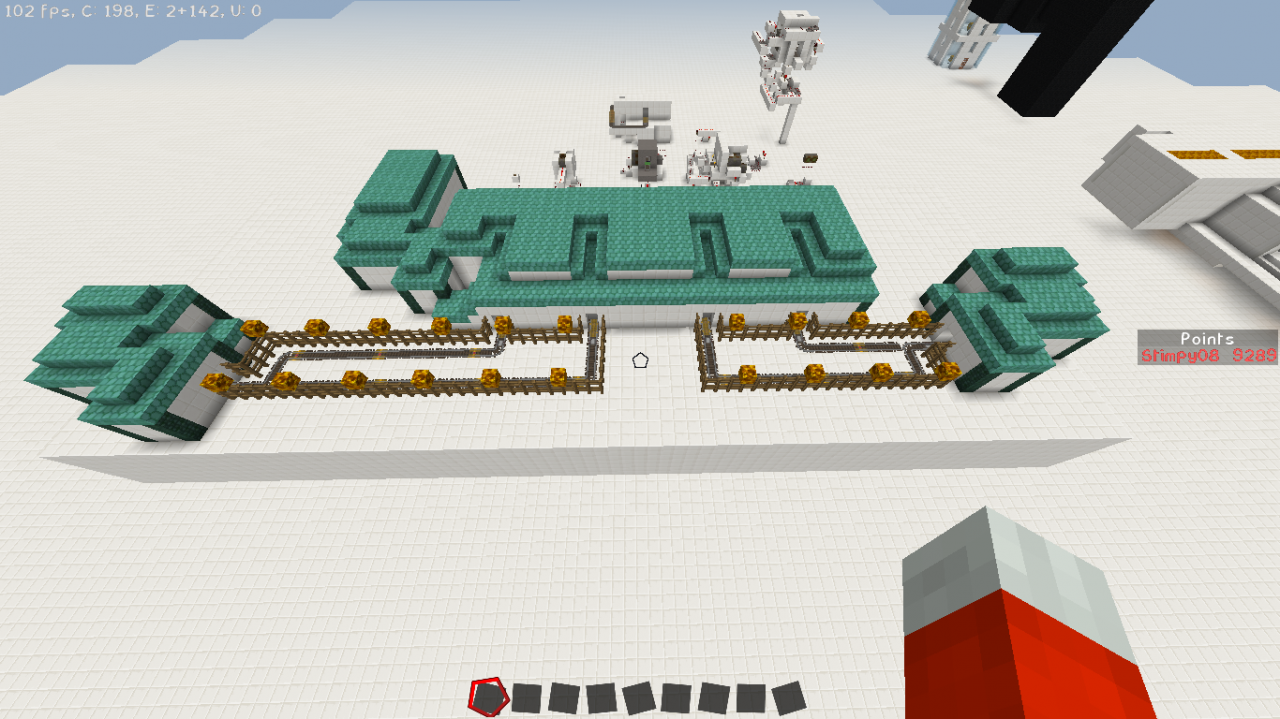 Bi-Directional Railway System with Hub Minecraft Map
