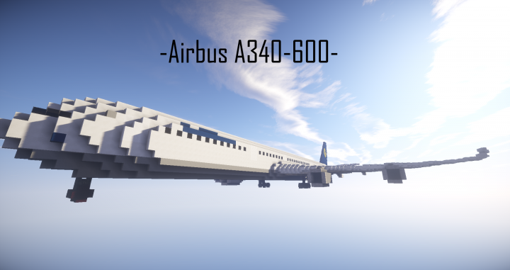 [Airbus A340-600 | Lufthansa | 2:1 Scale] Minecraft Map