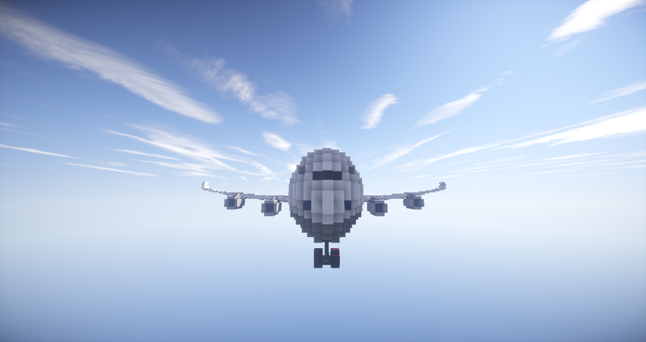 [Airbus A340-600 | Lufthansa | 2:1 Scale] Minecraft Map