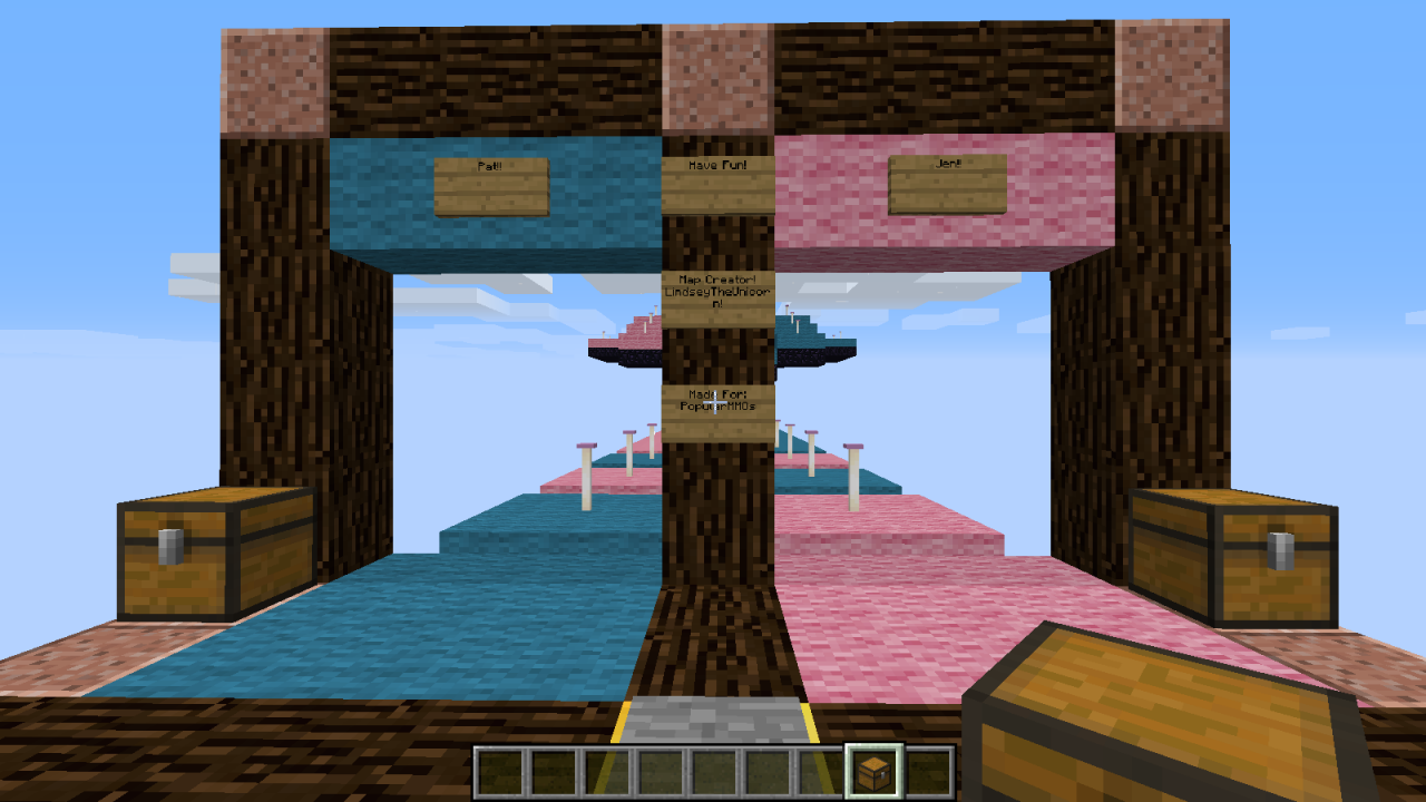 Lucky Block Race! For PopularMMOs!! Minecraft Map