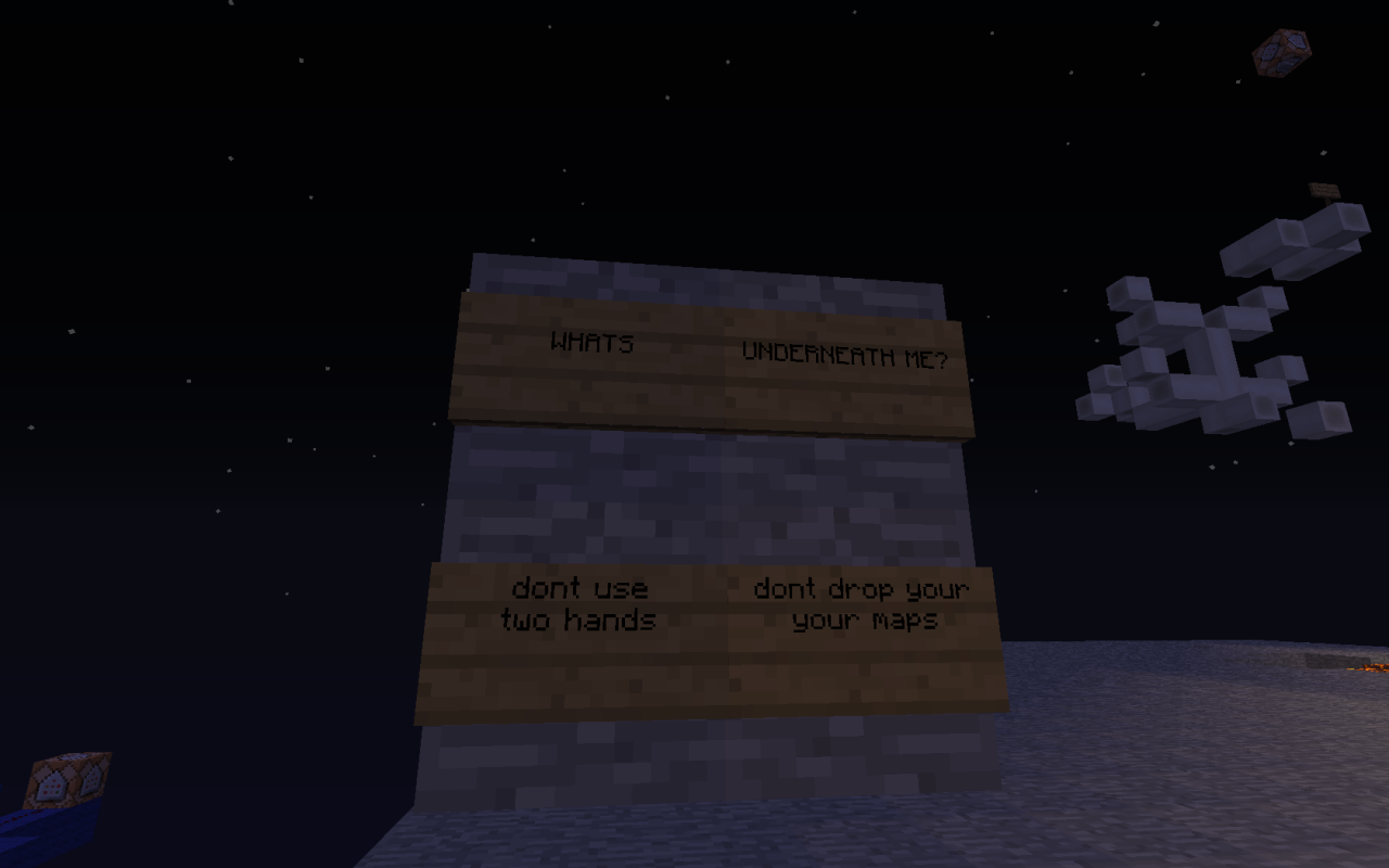 whats underneath me? Minecraft Map