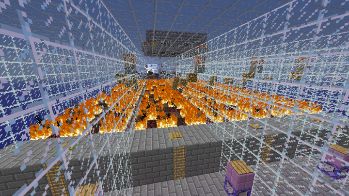 The effects parkour race Minecraft Map