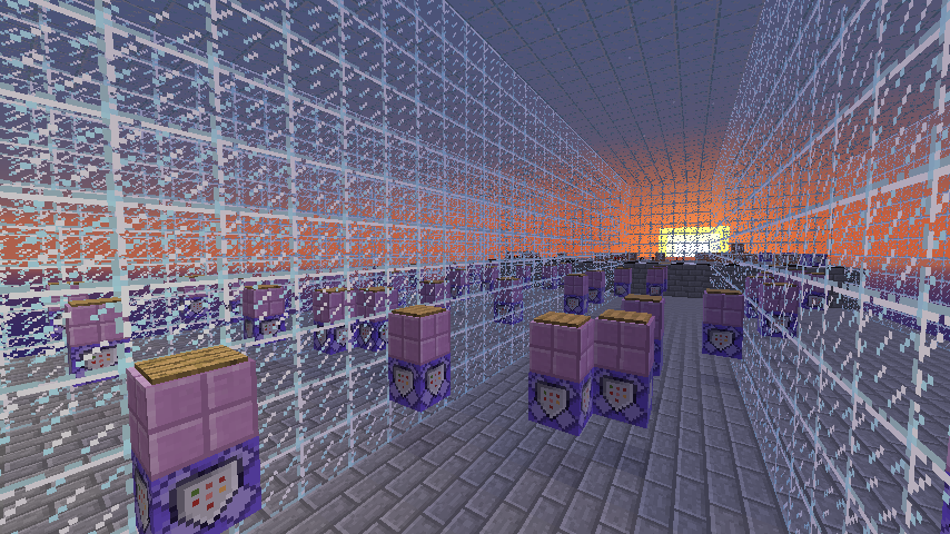 The effects parkour race Minecraft Map