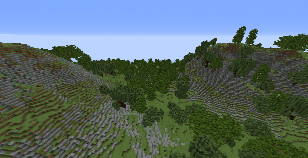 Phouvia-Realistic Mountainous Terrain Minecraft Map