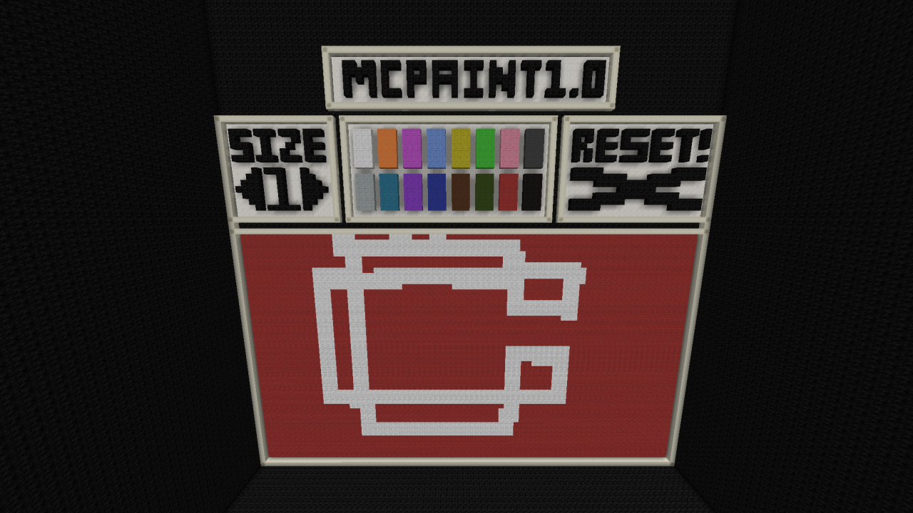 MCPaint: Paint in Vanilla Minecraft 1.10! Minecraft Map