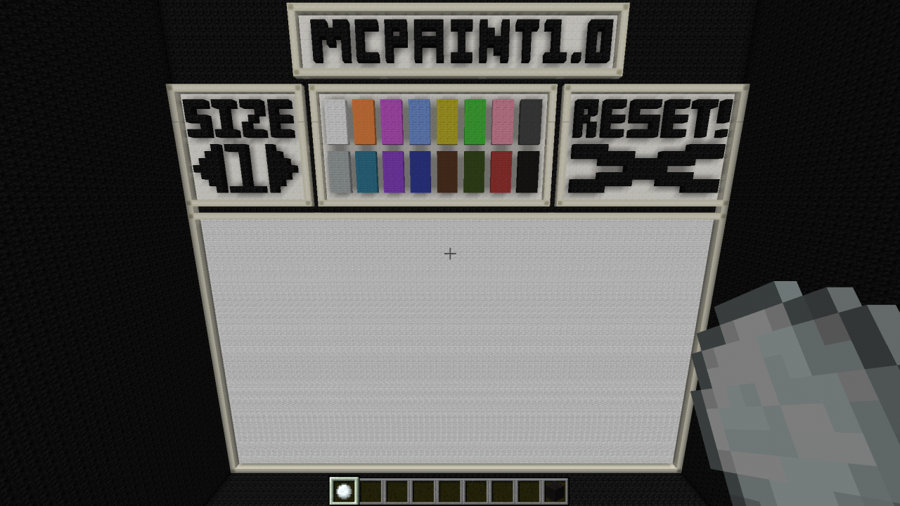 MCPaint: Paint in Vanilla Minecraft 1.10! Minecraft Map