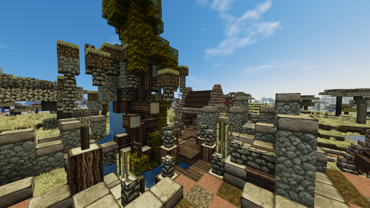 Mini Steampunk/Medieval village Minecraft Map