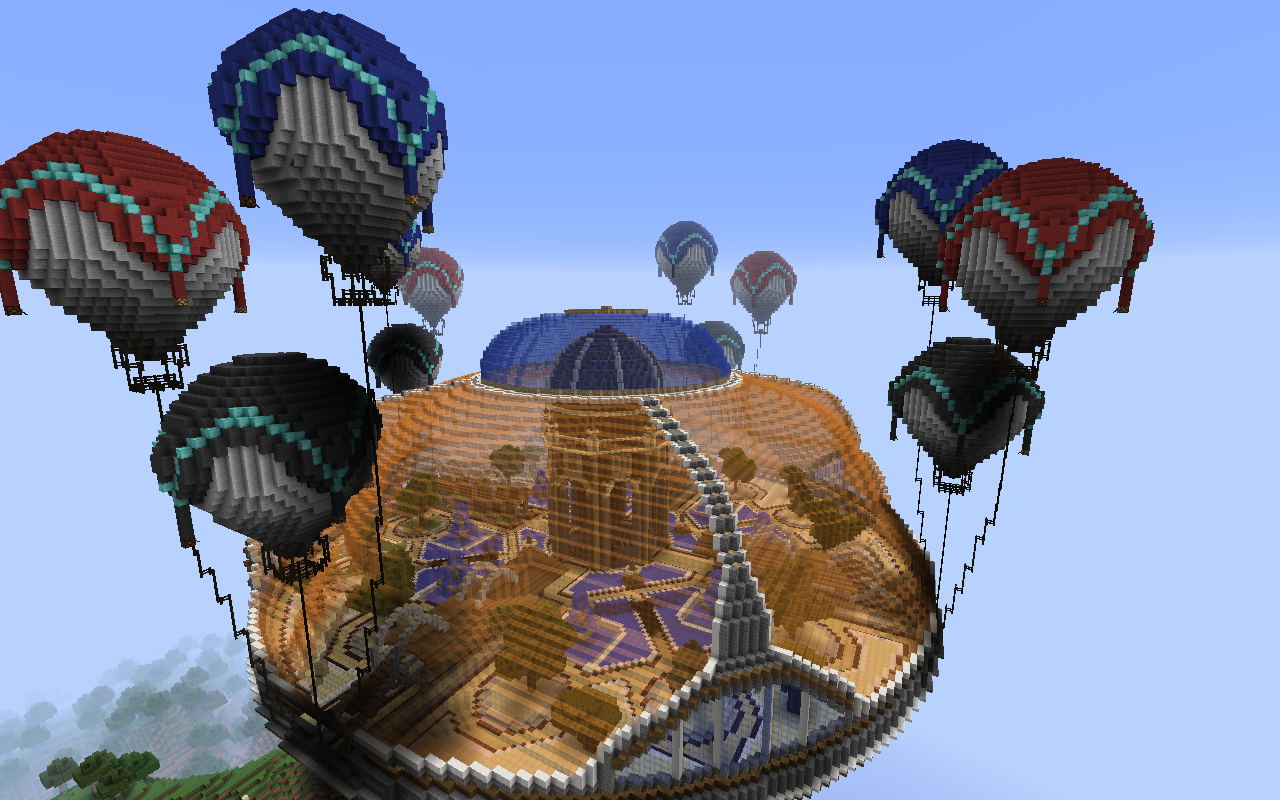 Floating island Fantasy Minecraft Map