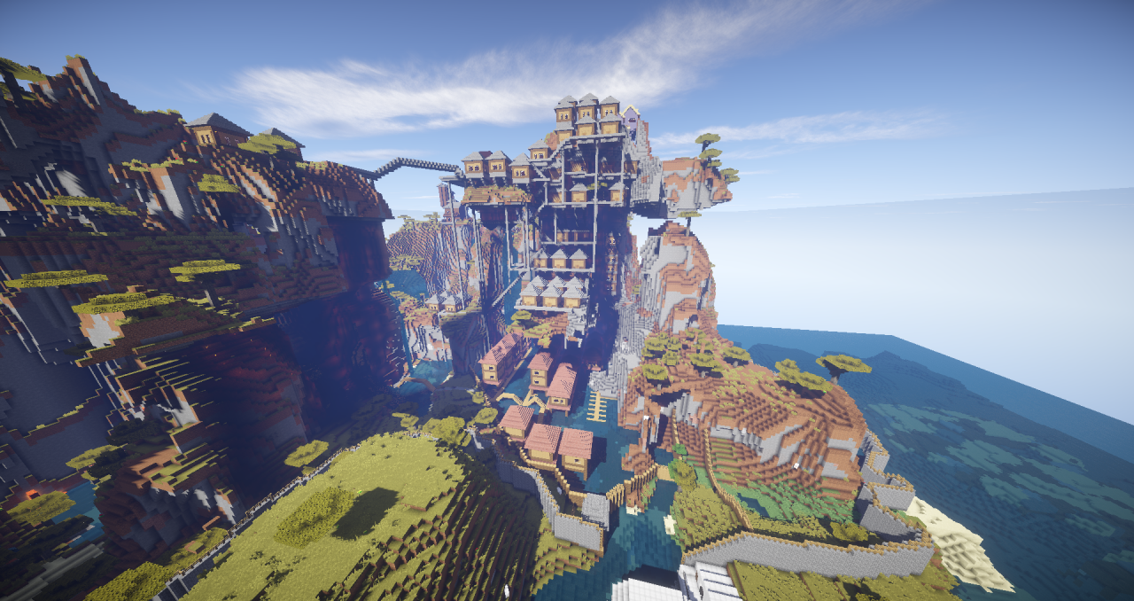 Cliffside city Minecraft Map
