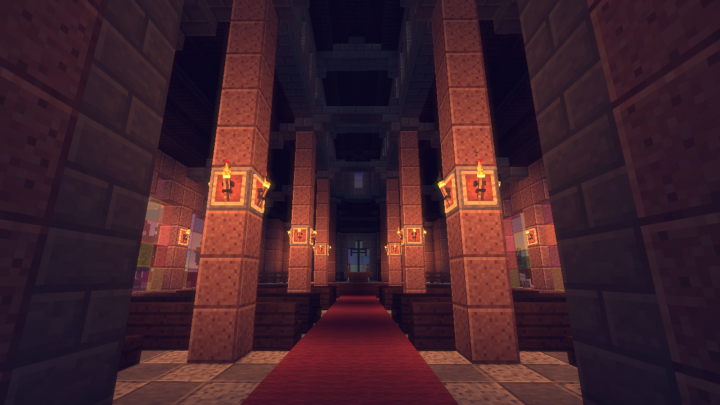 Church With Courtyard And Hearse Minecraft Map