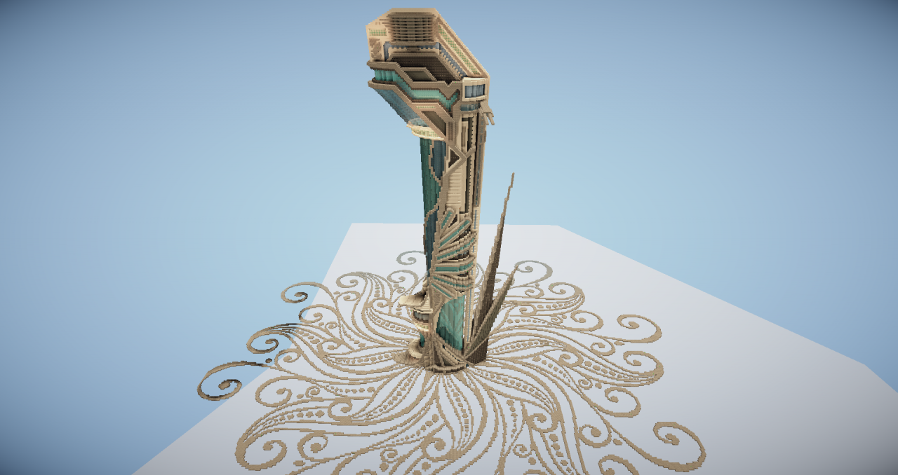 Futuristic tower #2 Minecraft Map