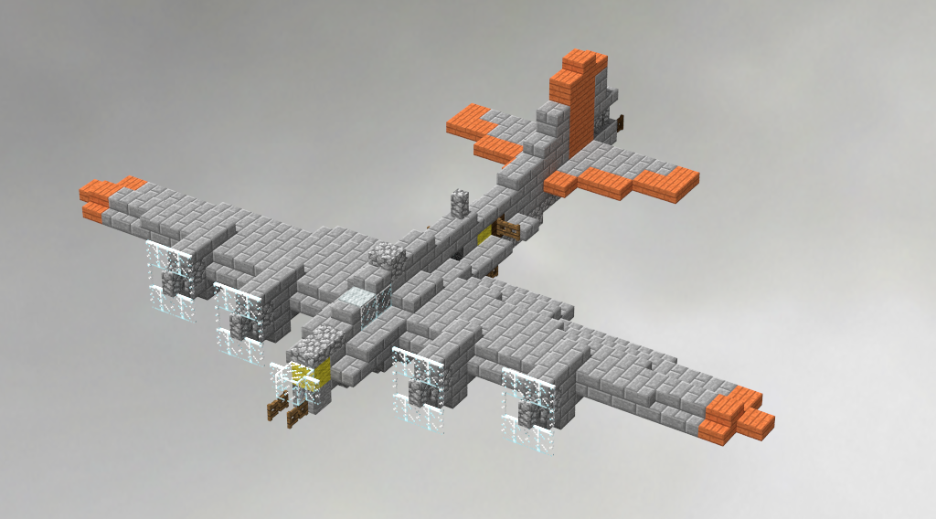 B-17 Flying Fortress Minecraft Map