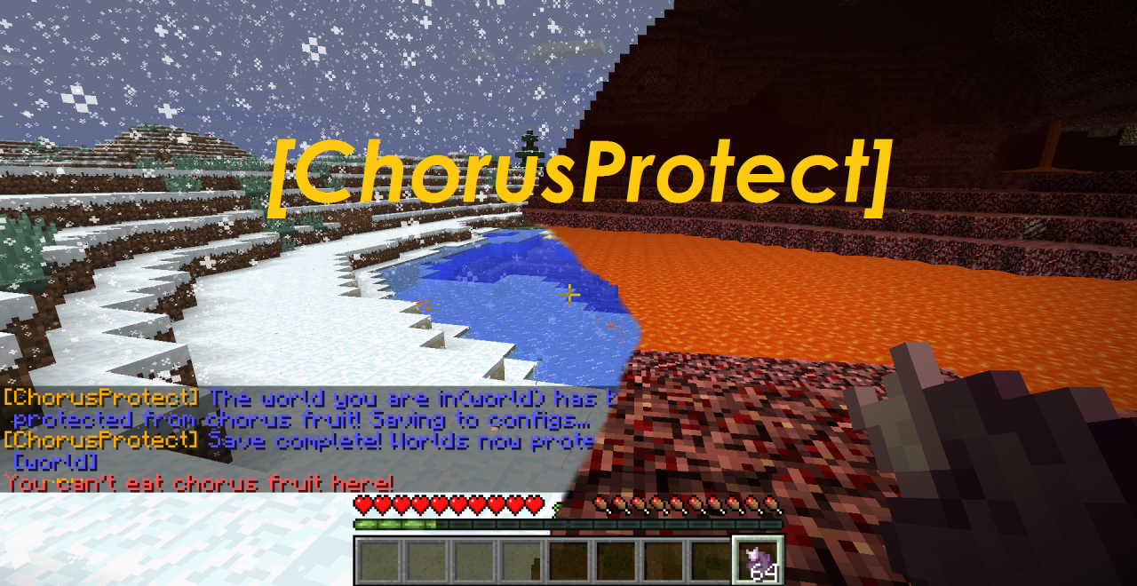 ChorusProtect-AnniversaryEdition[1.13 - 1.9.X] Minecraft Mod
