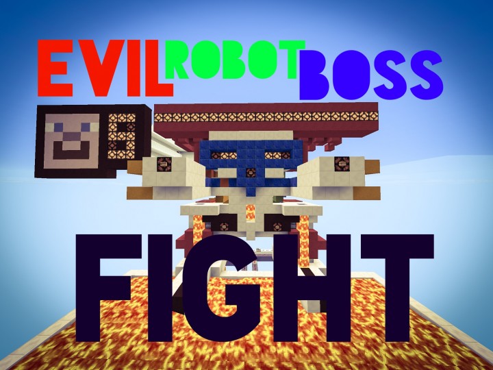 Evil Robot Boss Fight For MCPE 0.14.2 Minecraft Map