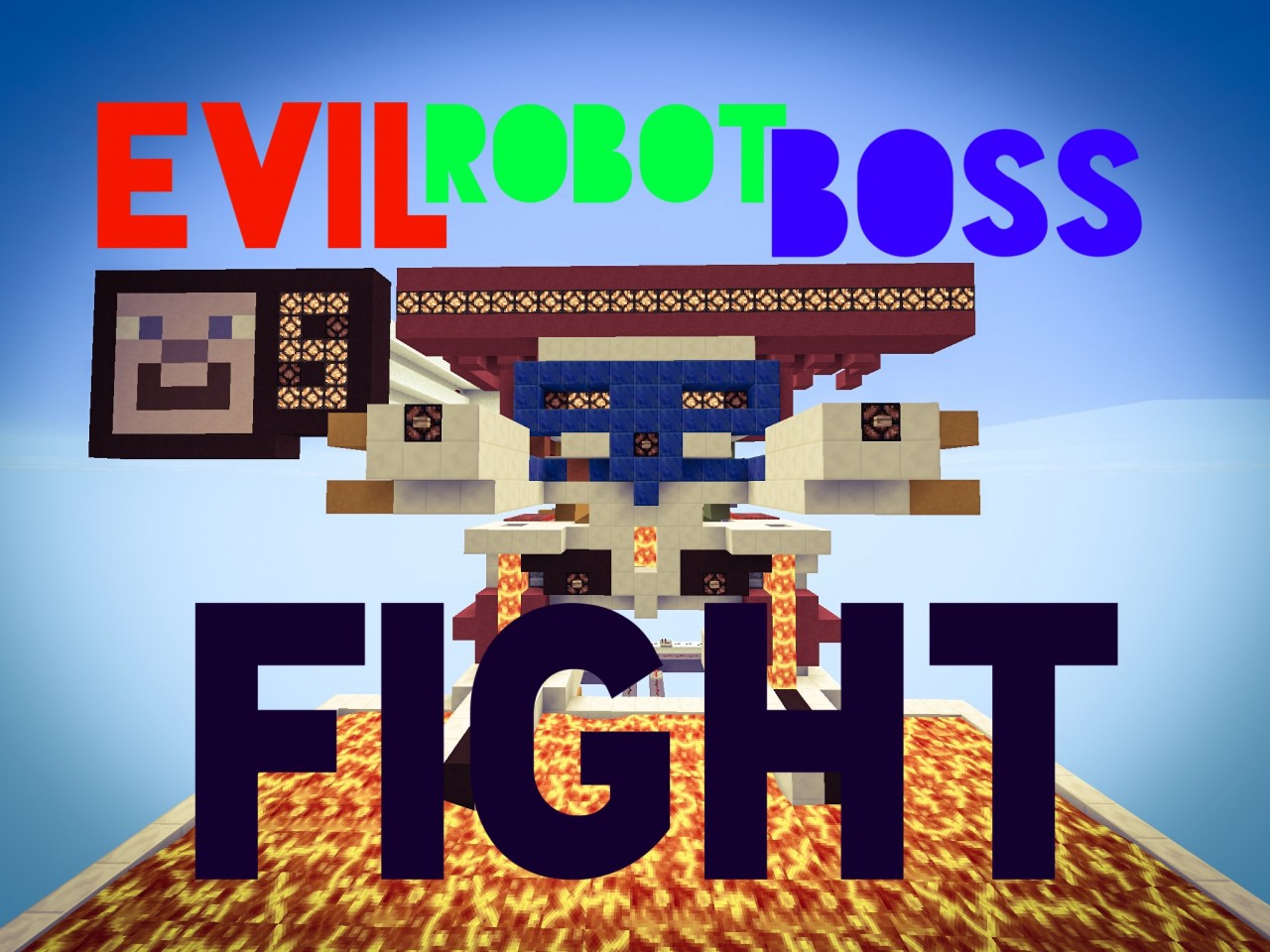 Evil Robot Boss Fight For MCPE 0.14.2 Minecraft Map