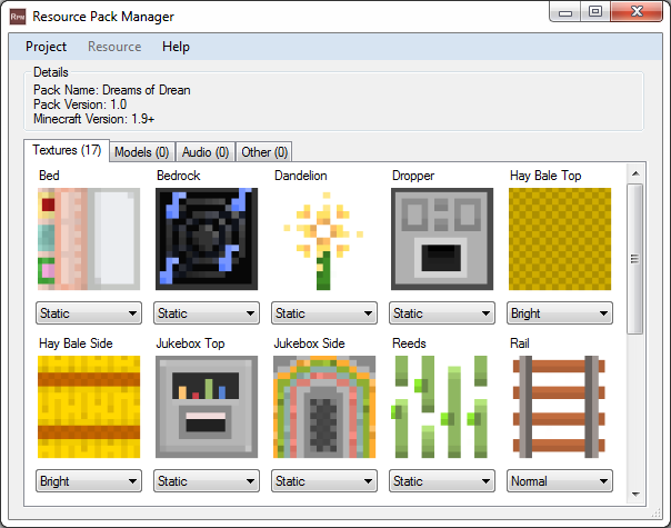 Resource Pack Manager: Manage alternative textures, models, sounds, and files! Minecraft Mod