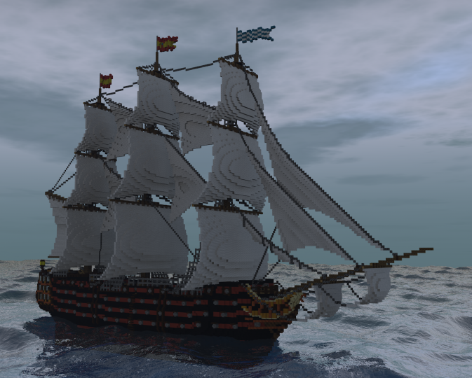 Nuestra Senor Concepcion - Spanish 1st rate ship of line in 2:1 scale ...