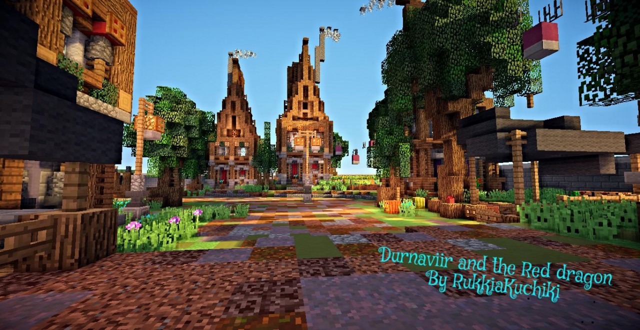 Durnaviire And The Red Dragon. Minecraft Map