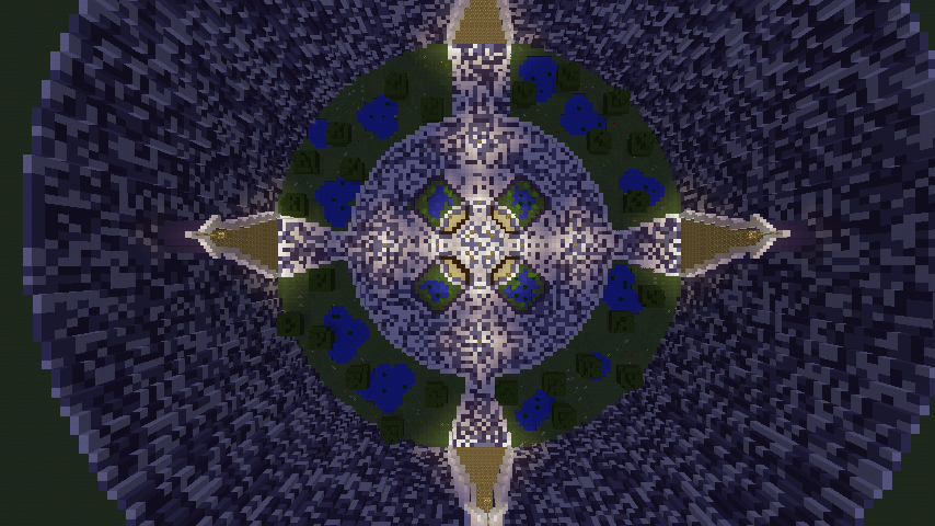 INFINITEBuild - 4 Portals Medium HUB Minecraft Map