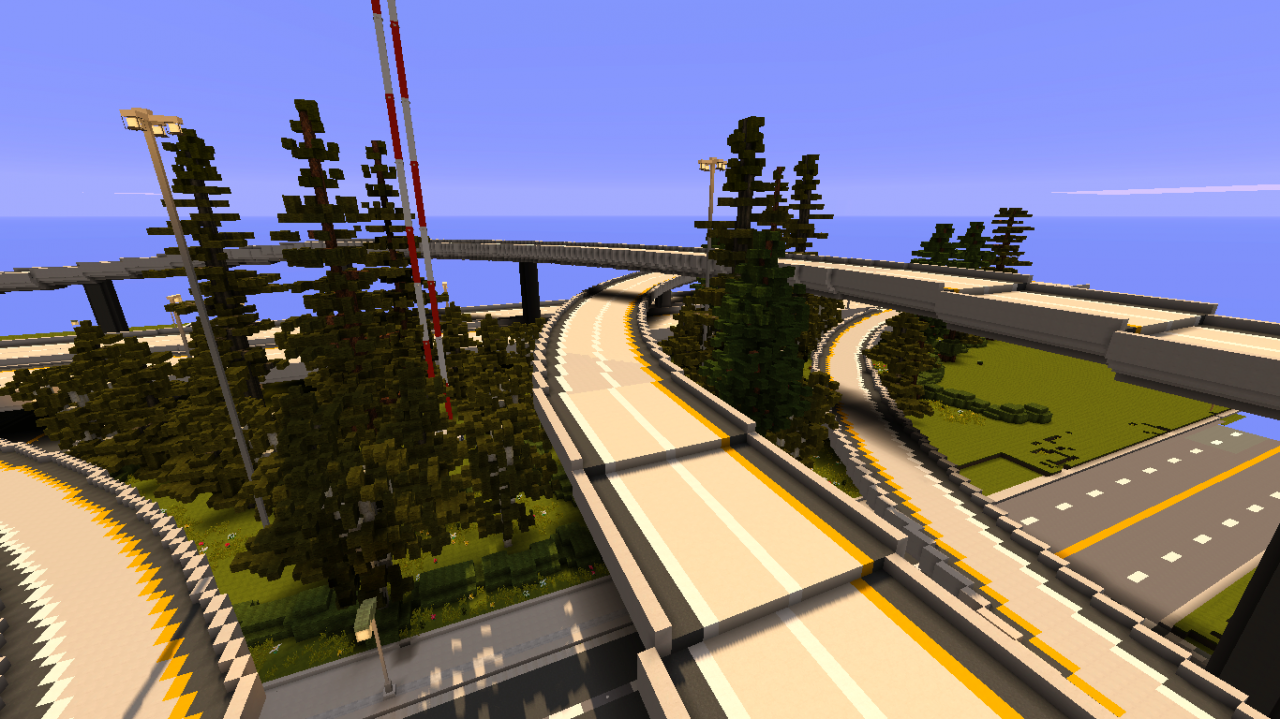 Three-Way Interchange|Artenia| Minecraft Map