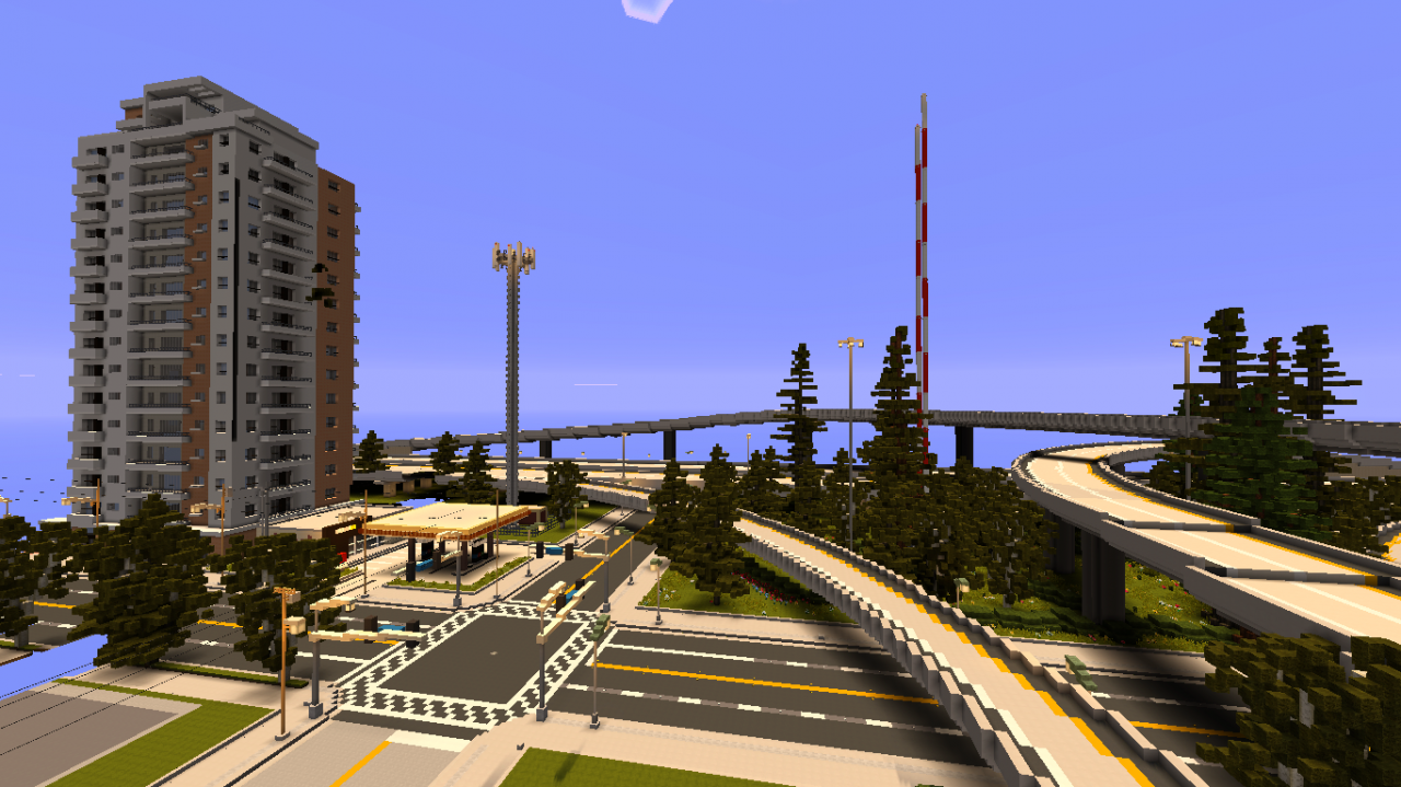Three-Way Interchange|Artenia| Minecraft Map