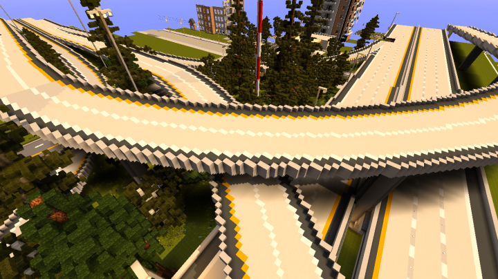 Three-Way Interchange|Artenia| Minecraft Map