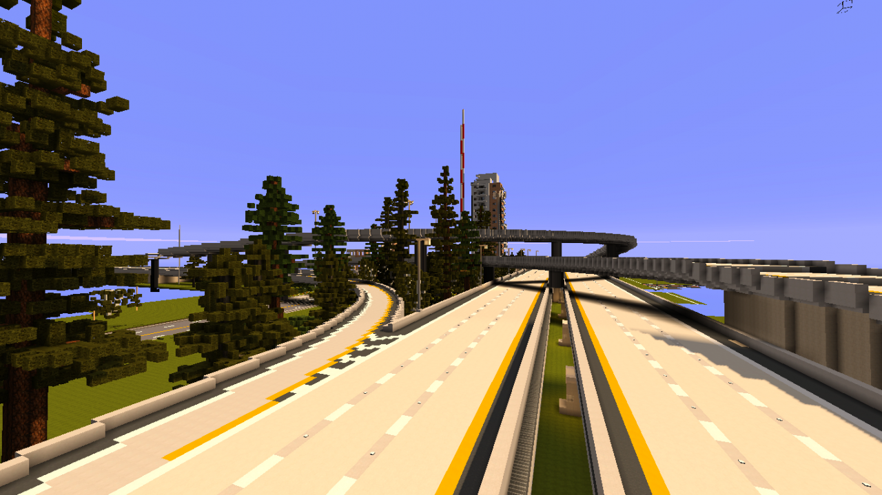 Three-Way Interchange|Artenia| Minecraft Map