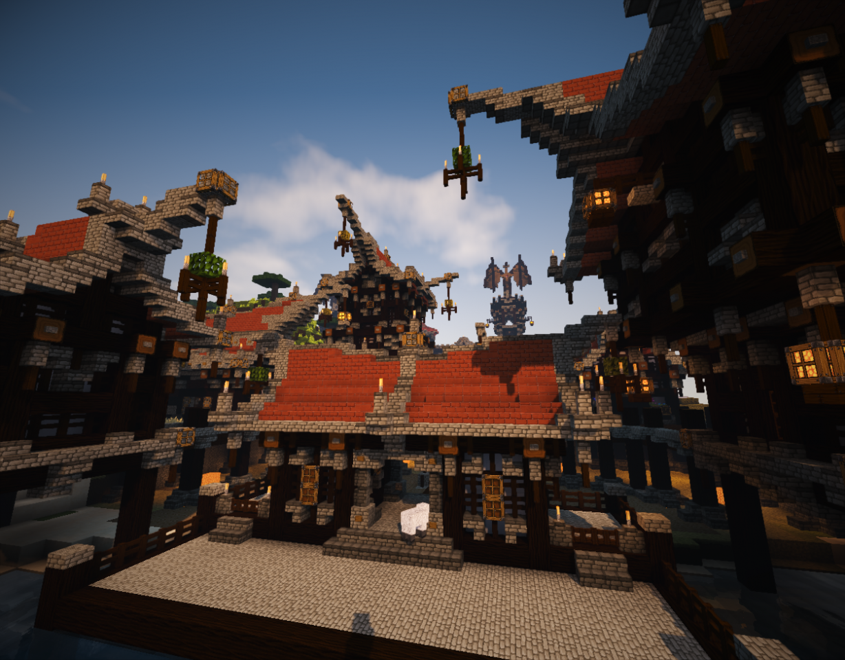 A little medieval fantasy town Minecraft Map