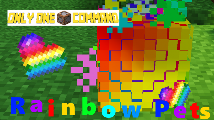 Rainbow Pets - Only One Command Minecraft Map