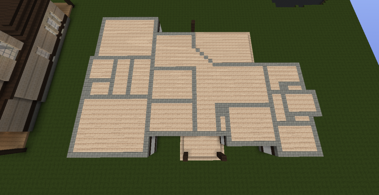 Awesome Single Story House: Sleek (With Step-By-Step) Minecraft Map