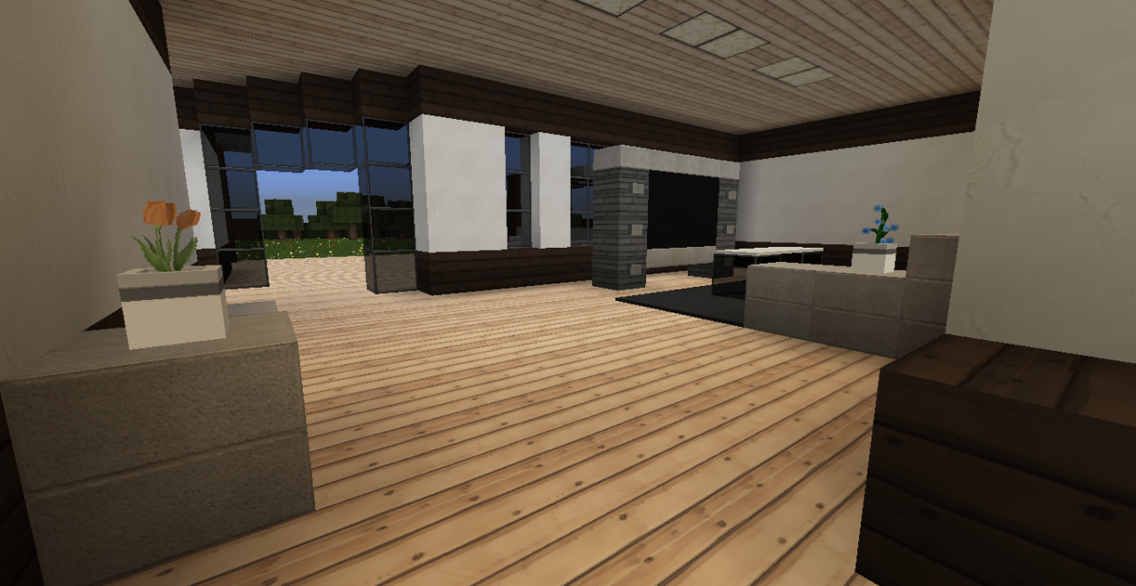 Awesome Single Story House: Sleek (With Step-By-Step) Minecraft Map