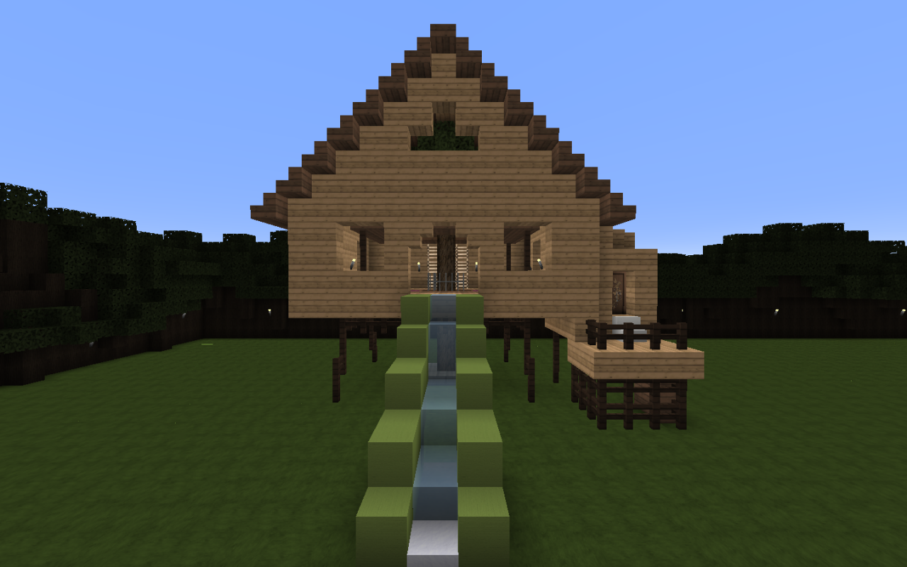 Residential Log Cabin Minecraft Map
