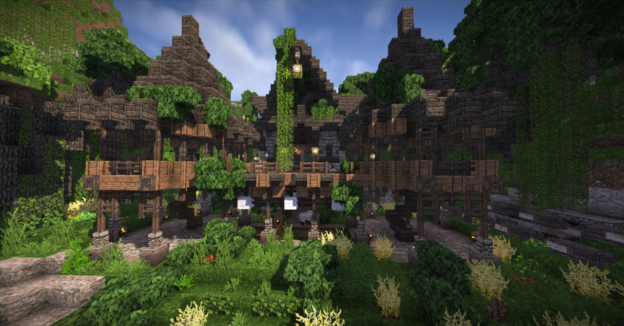 Cliff-side Lodge Minecraft Map