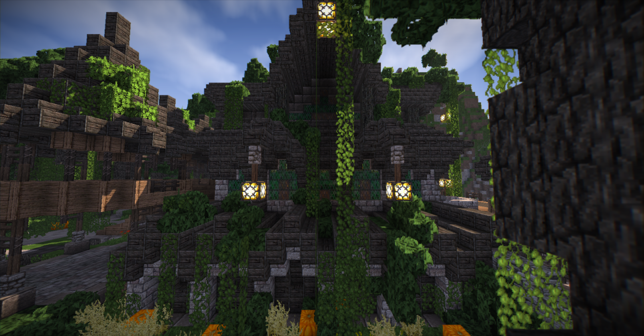 Cliff-side Lodge Minecraft Map