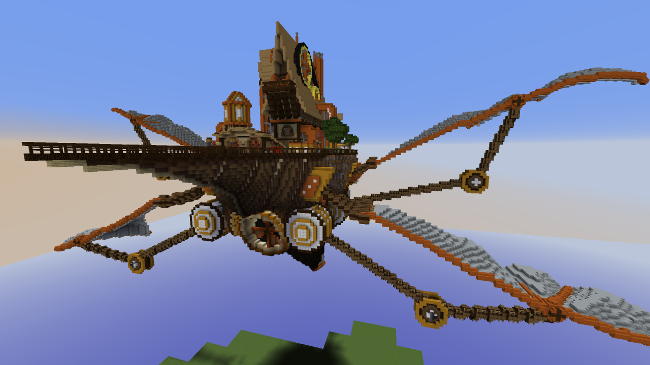 Steampunk Flying Island Minecraft Map