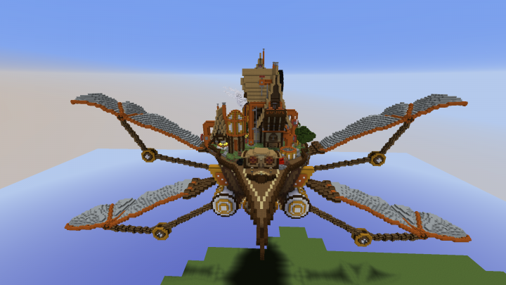 Steampunk Flying Island Minecraft Map