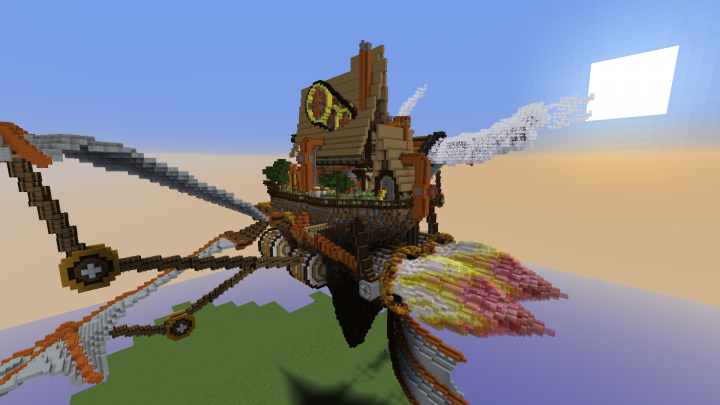 Steampunk Flying Island Minecraft Map