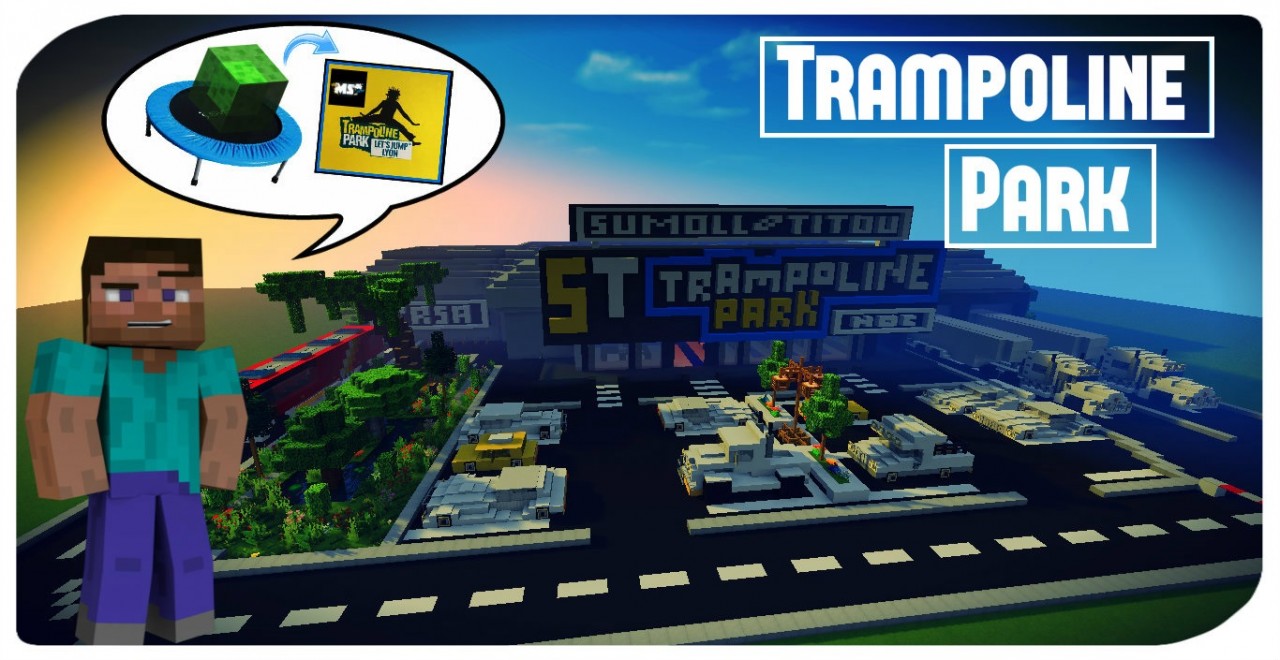 Trampoline park Minecraft Map