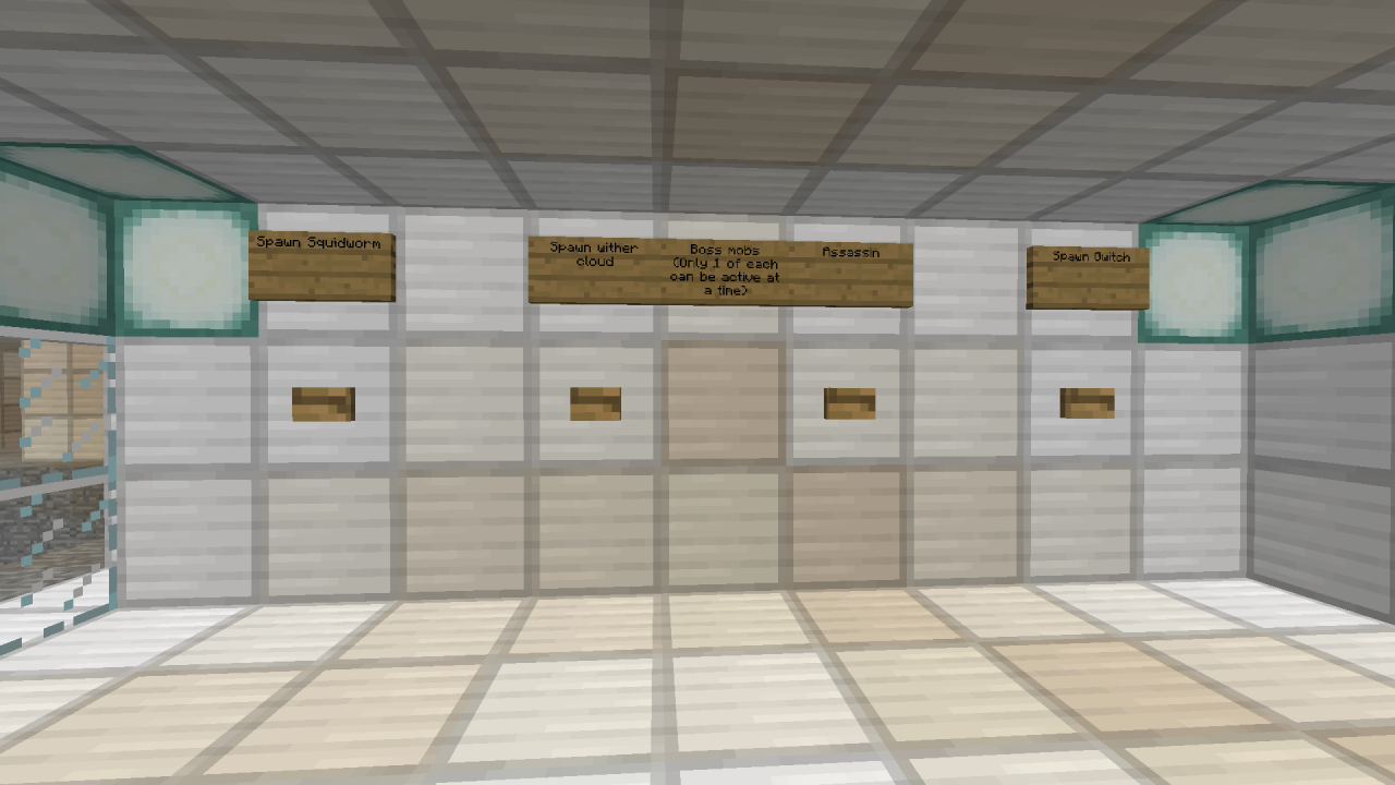 The facility (Command block arena + minigames + Custom monsters ...