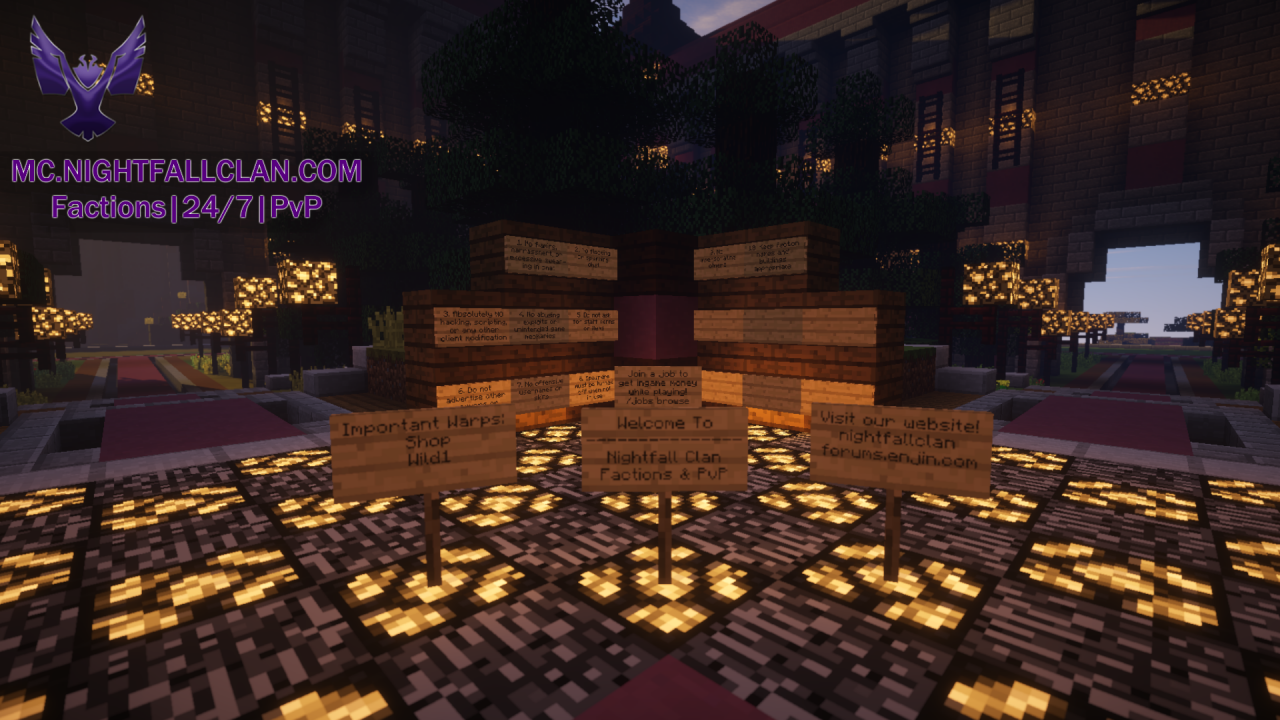 Nightfall Clan Factions (1.9.4) Minecraft Server