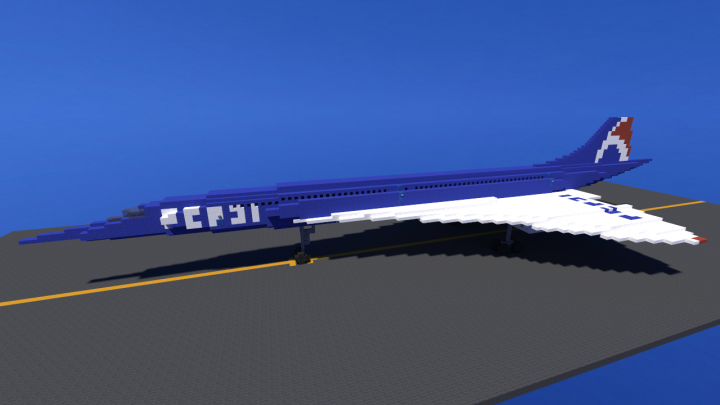 Concorde - 2:1 scale Minecraft Map