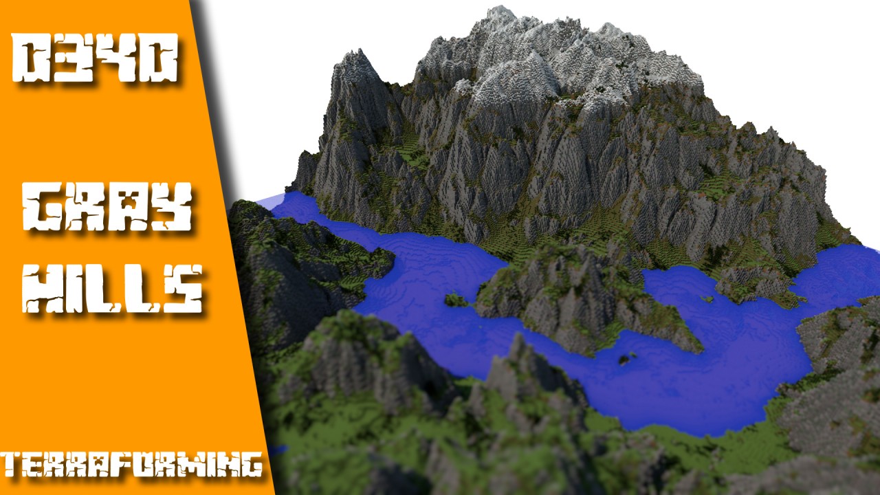 Gray Hills - 512x512 Map Minecraft Map