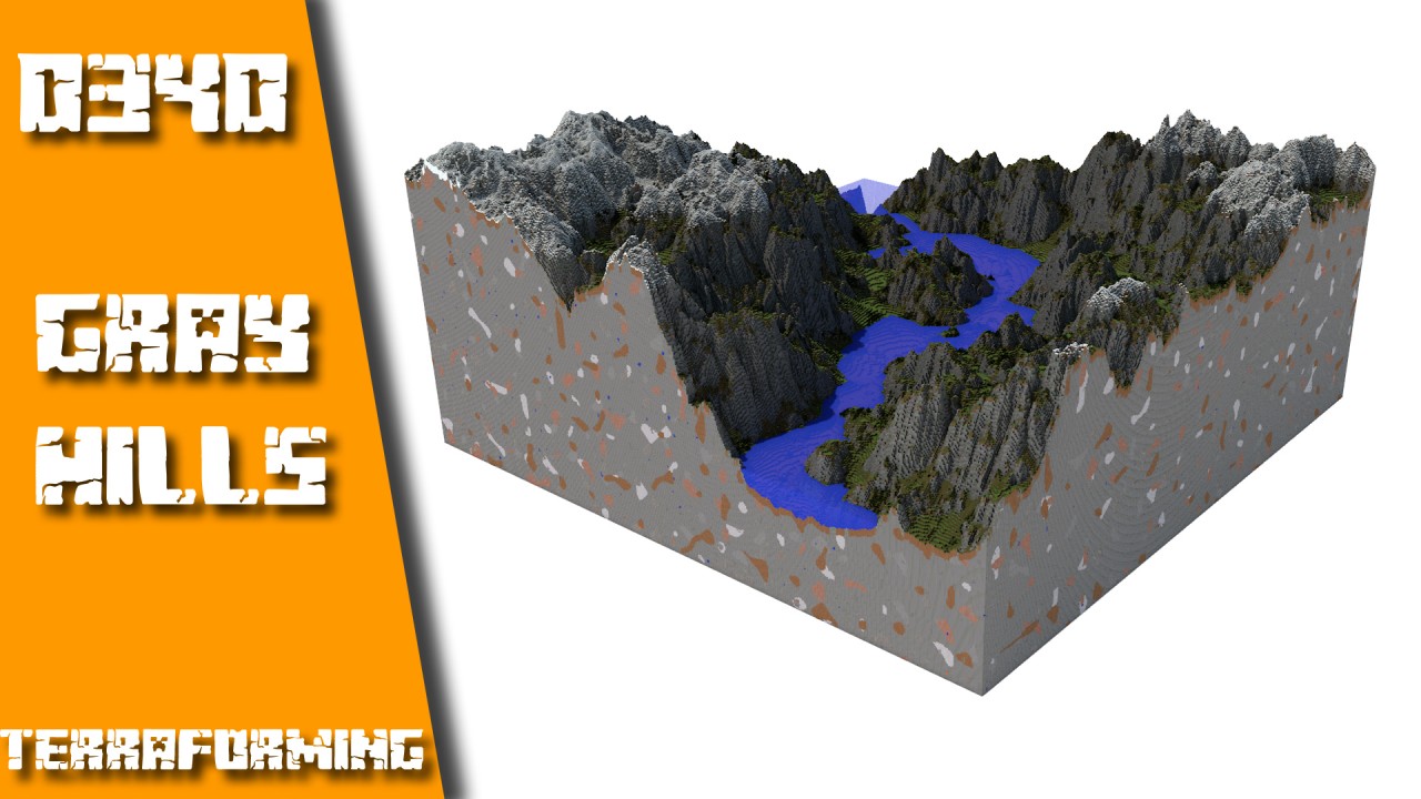 Gray Hills - 512x512 Map Minecraft Map