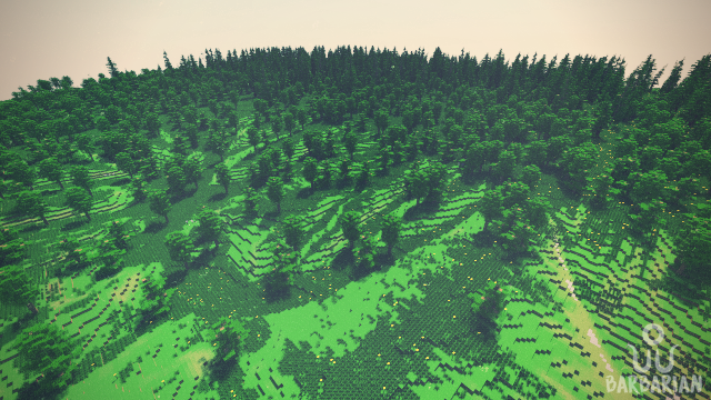 4000 x 4000 Custom Terrain Minecraft Map