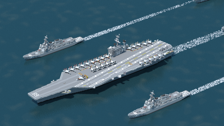 USS Nimitz (CVN-68) Minecraft Map