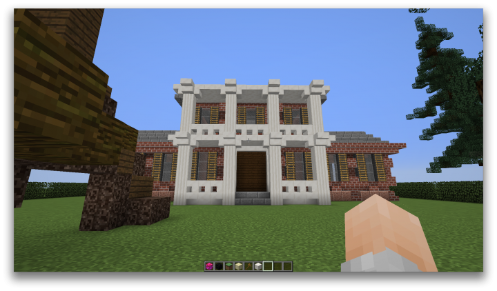 Nice Big Brick Colonial Traditional American House :D Minecraft Map