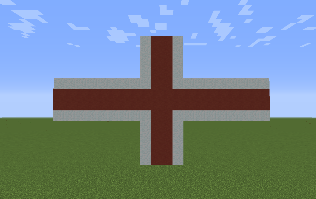 How to make a flag of the UK in minecraft Minecraft Map