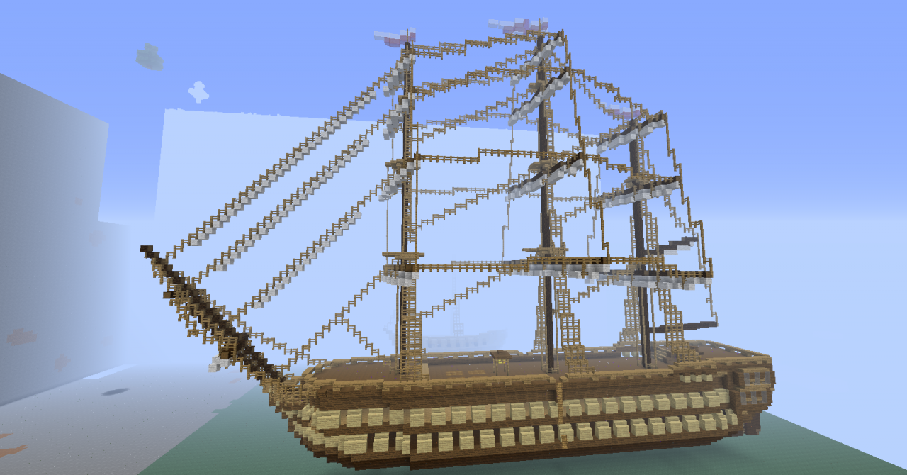 British Third Rate Ship of The Line Frigate Minecraft Map